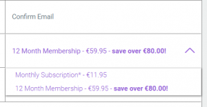 La prima è un abbonamento mensile pari a €11,95 al mese. La seconda è ...